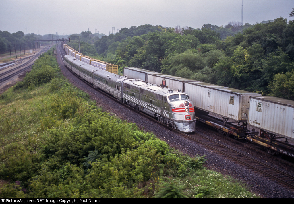 CB&Q 9911A, Silver Pilot and the Nebraska Zephyr, westbound on the BN,